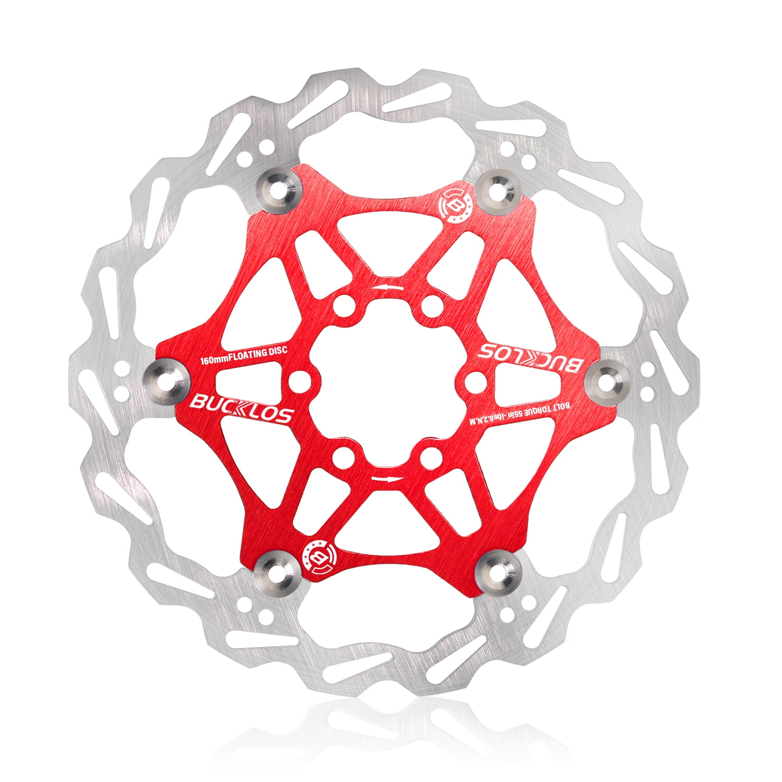BUCKLOS 160 mm 180mm 203mm Disc Brake Rotor, MTB Mountain Bicycle Rotor ...