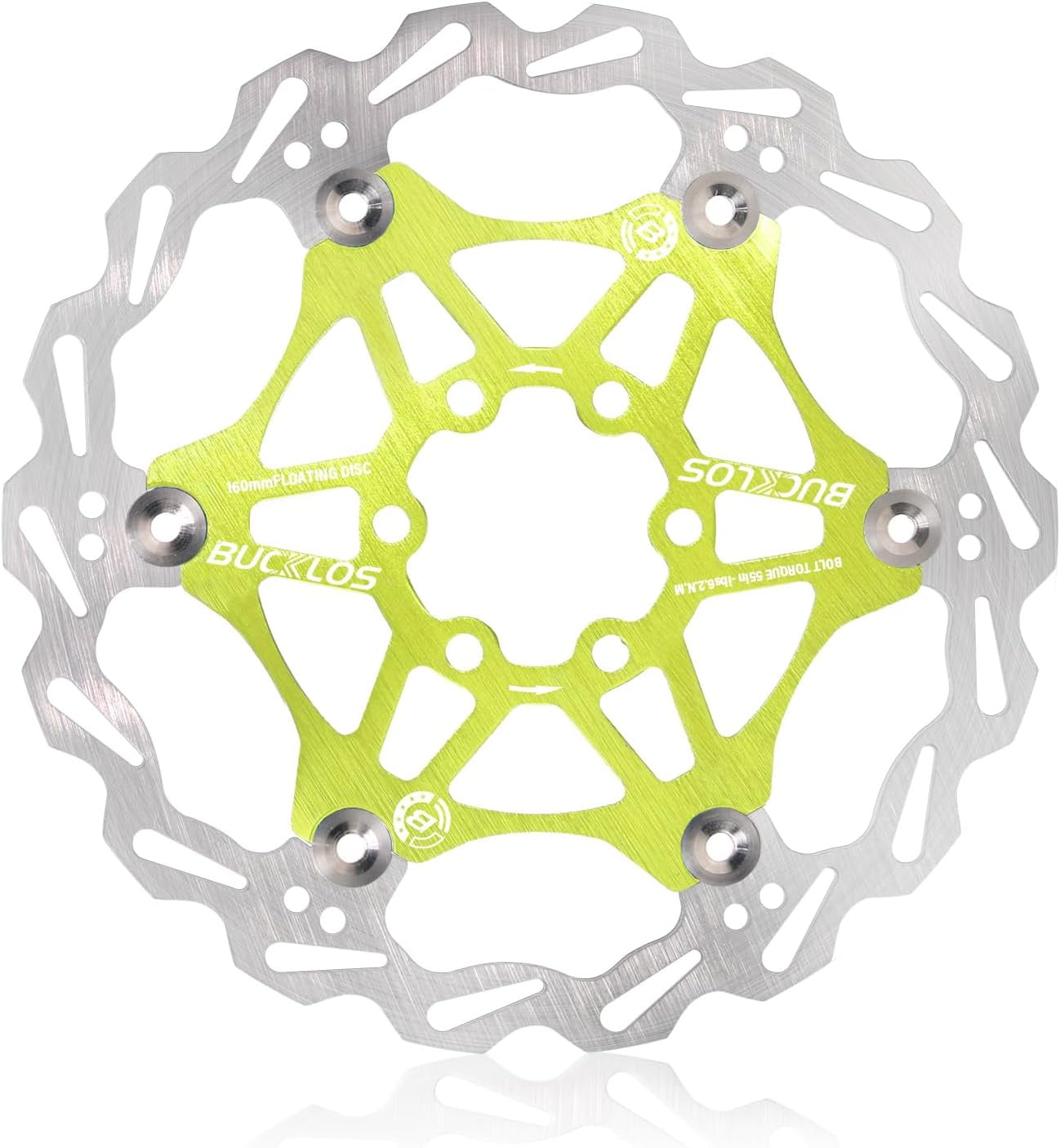 BUCKLOS 160 mm 180mm 203mm Disc Brake Rotor, MTB Mountain Bicycle Rotor ...