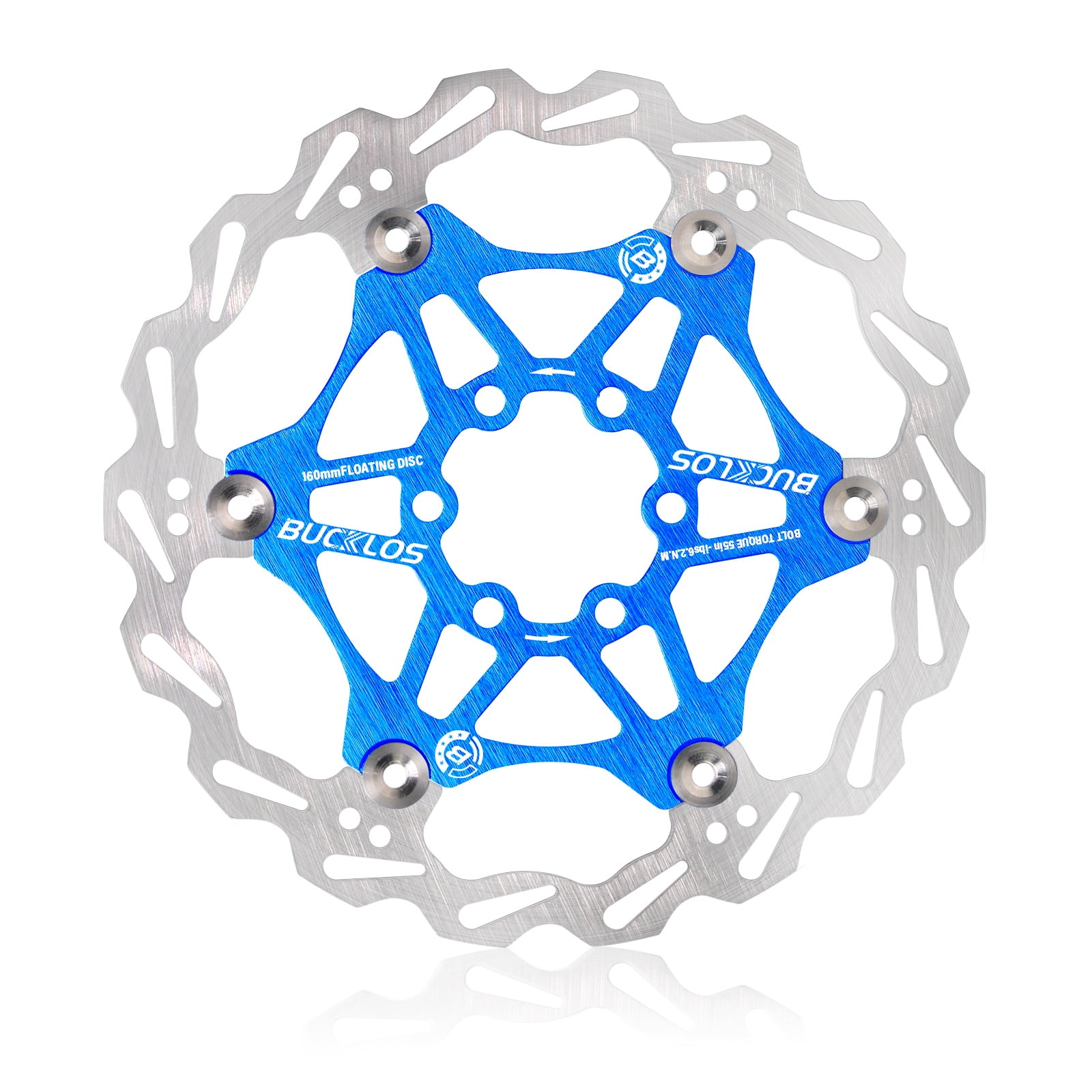 BUCKLOS 160 mm 180mm 203mm Disc Brake Rotor, MTB Mountain Bicycle Rotor ...