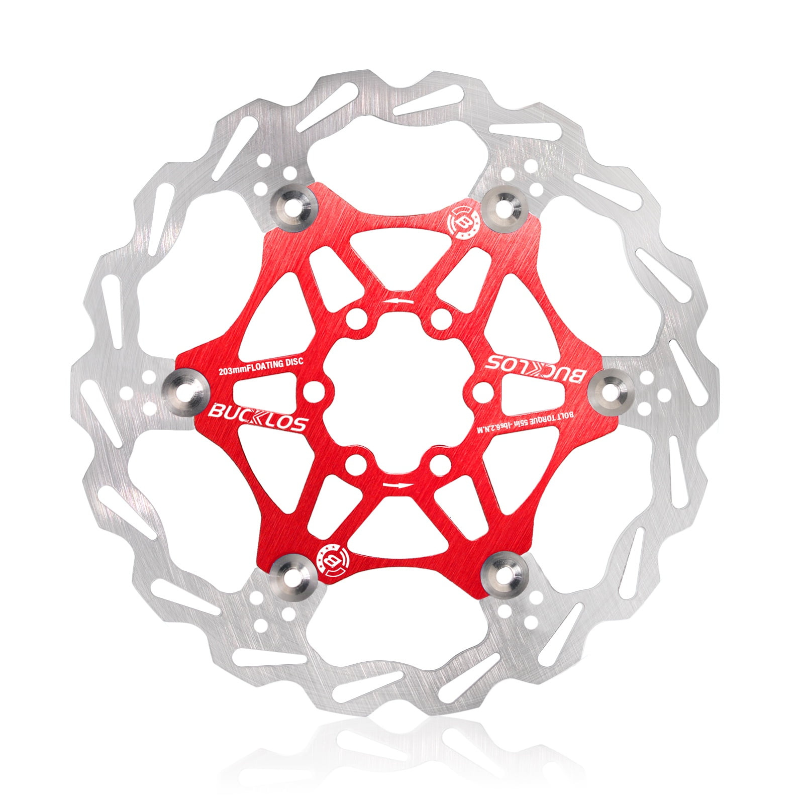 BUCKLOS 160 mm 180mm 203mm Disc Brake Rotor, MTB Mountain Bicycle Rotor ...