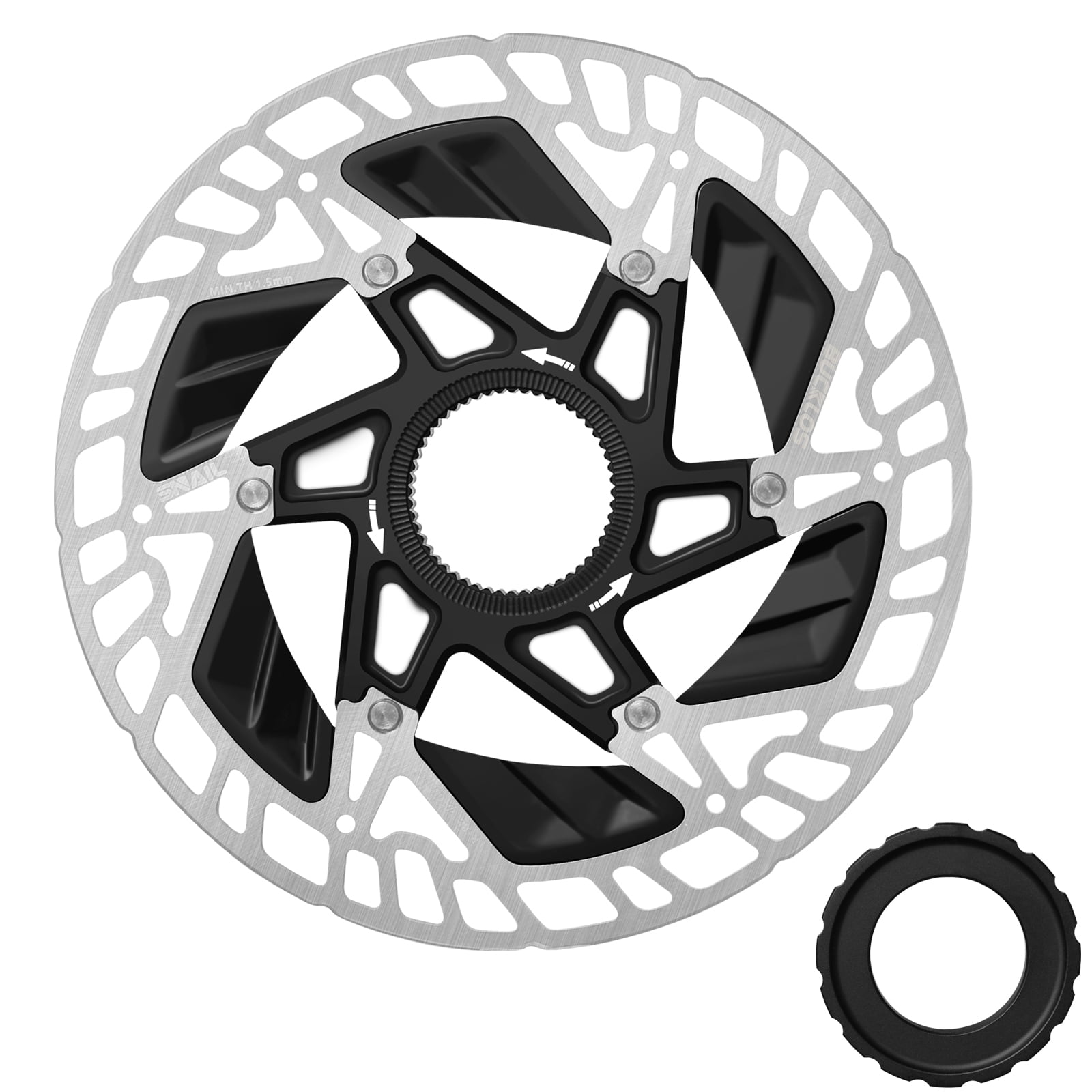 BUCKLOS 160mm Bike Centerlock Disc Brake Rotor for Mountain Bike Road ...