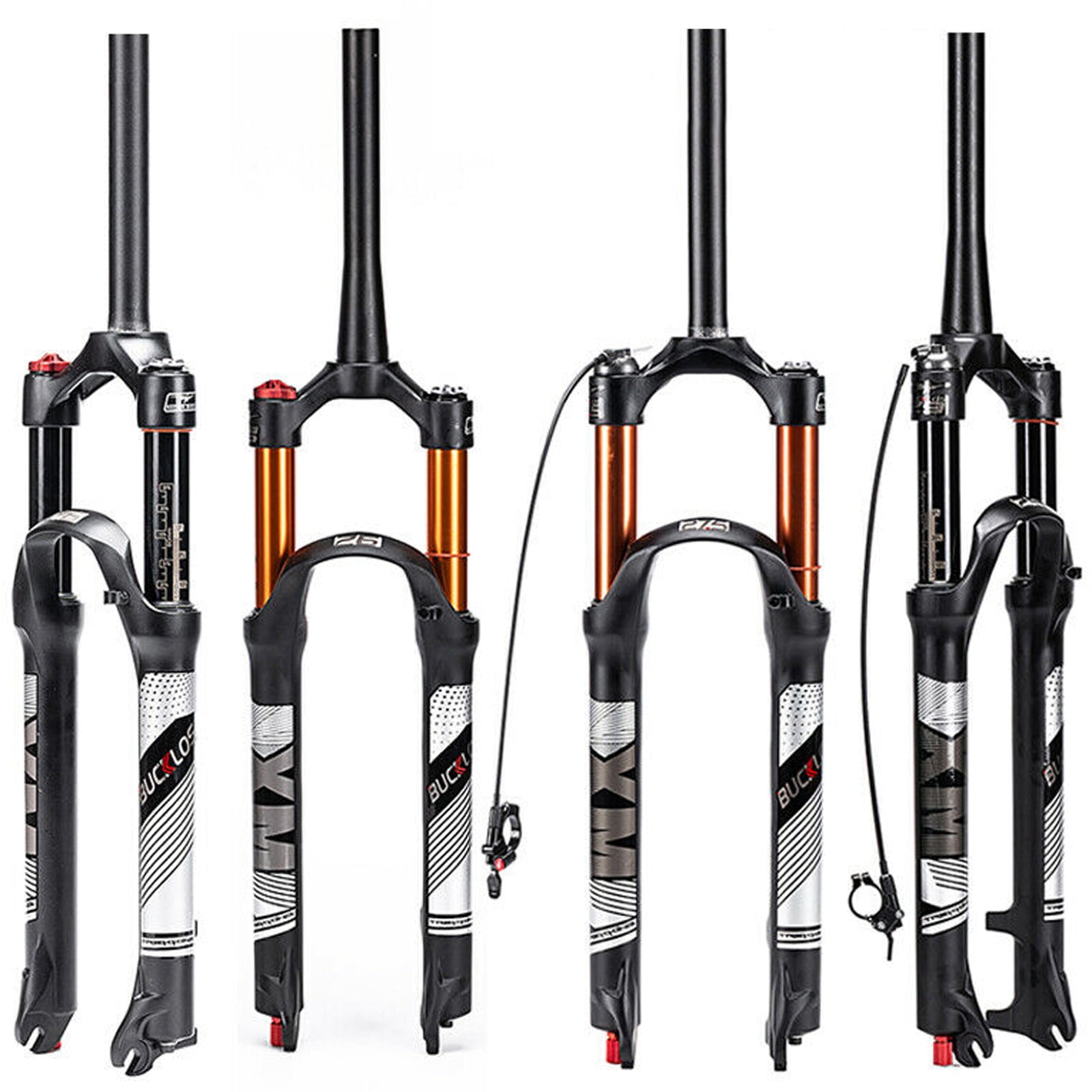 BUCKLOS 26/27.5/29" XC MTB Air Spring Suspension Fork,1-1/8" Threadless ...