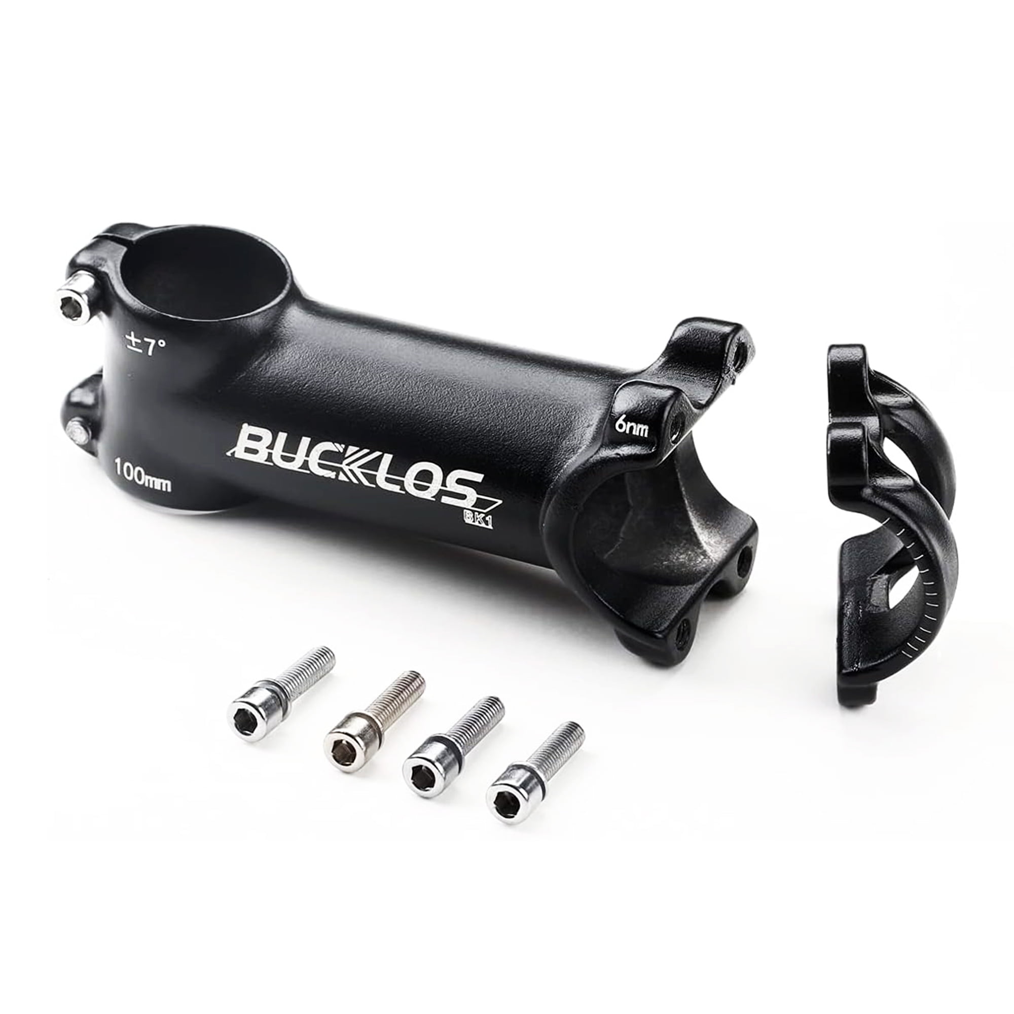 BUCKLOS 31.8 Bike Stem 60mm 70mm 80mm 90mm 100mm / 7 17 22 Degree Light ...
