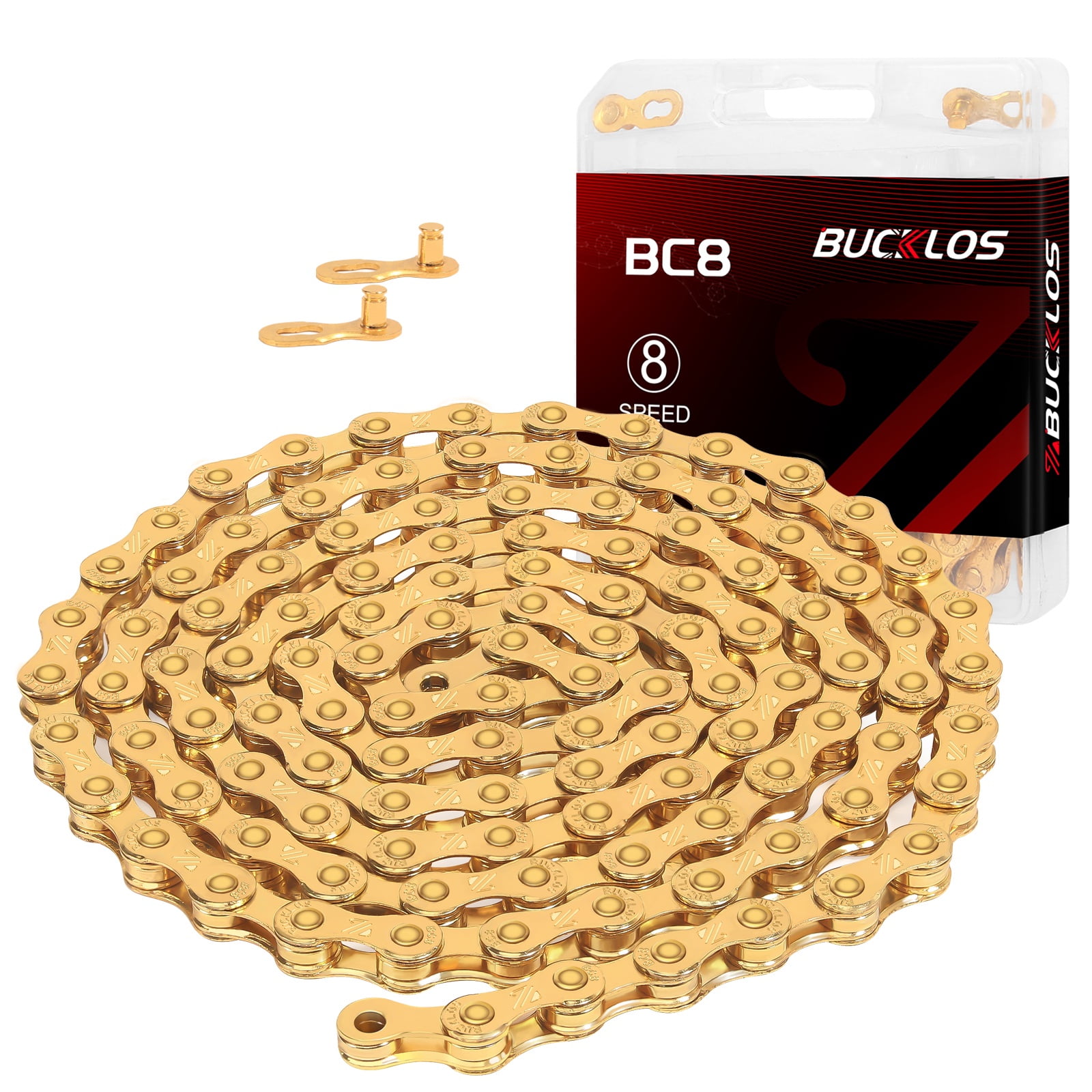 BUCKLOS 6/7/8/9/10/11/12 Speed Bike Chain,Half Hollow/Full Hollow ...
