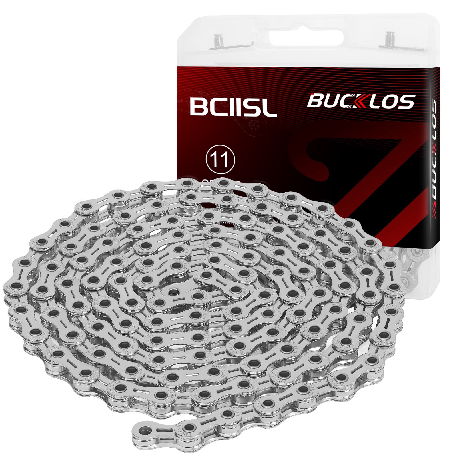 BUCKLOS 6/7/8/9/10/11/12 Speed Bike Chain,Half Hollow/Full Hollow ...
