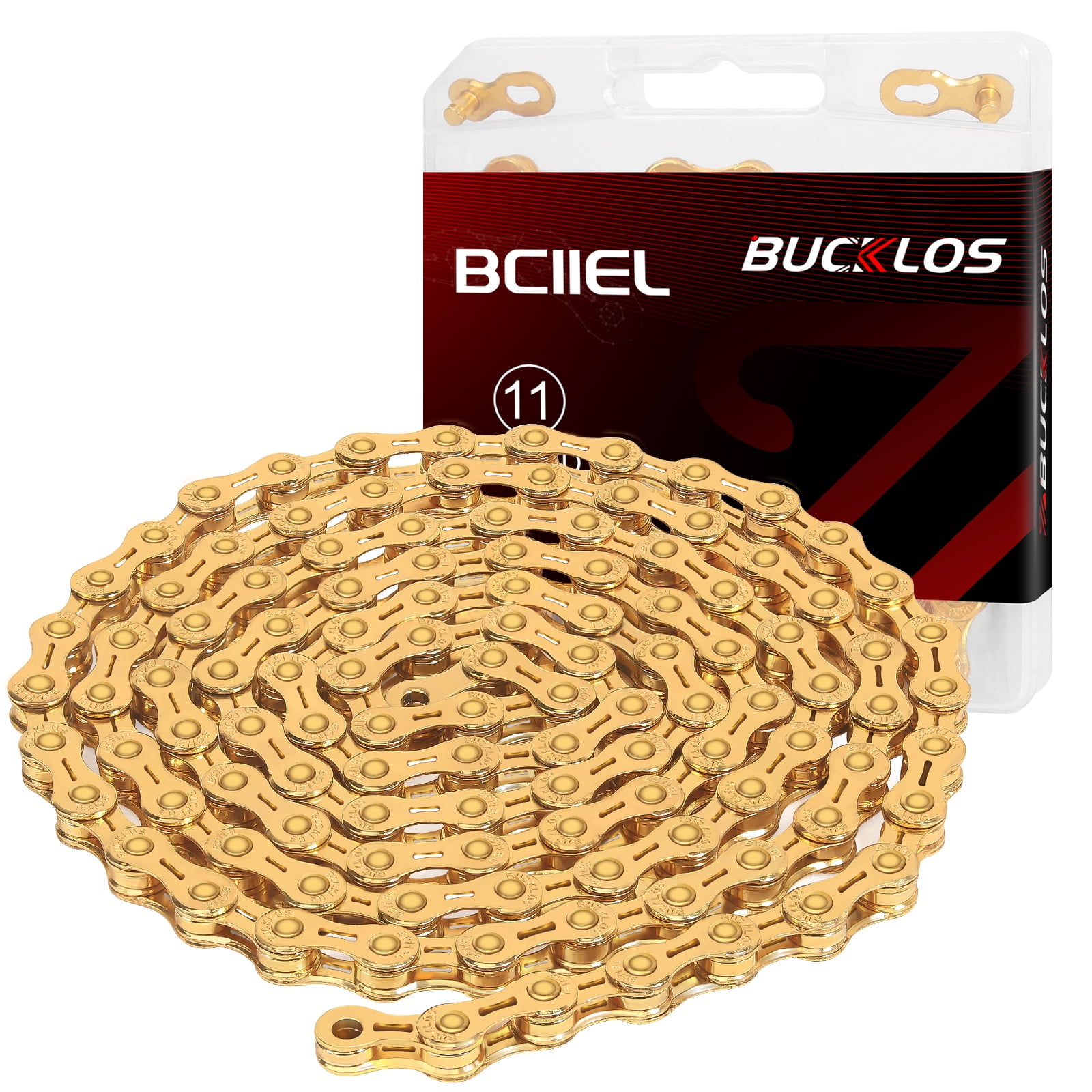 BUCKLOS 6/7/8/9/10/11/12 Speed Bike Chain,Half Hollow/Full Hollow ...