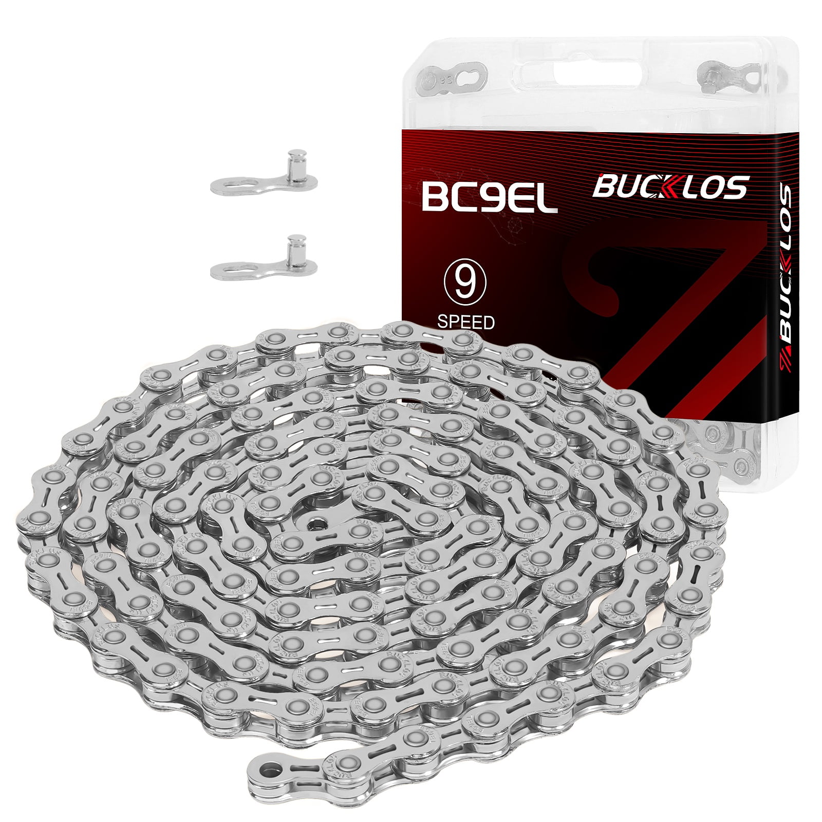 BUCKLOS 6/7/8/9/10/11/12 Speed Bike Chain,Half Hollow/Full Hollow ...