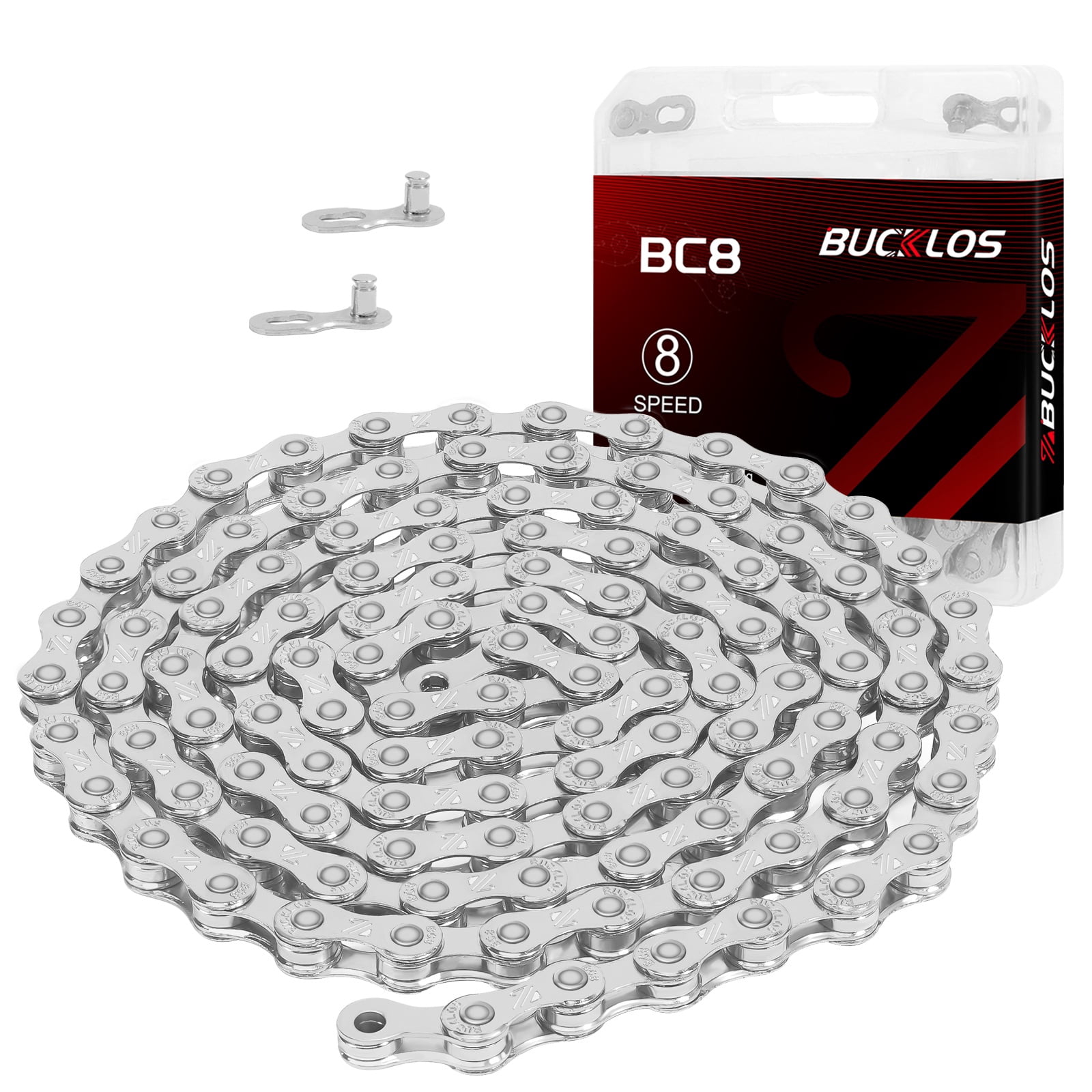 BUCKLOS 6/7/8/9/10/11/12 Speed Bike Chain,Half Hollow/Full Hollow ...