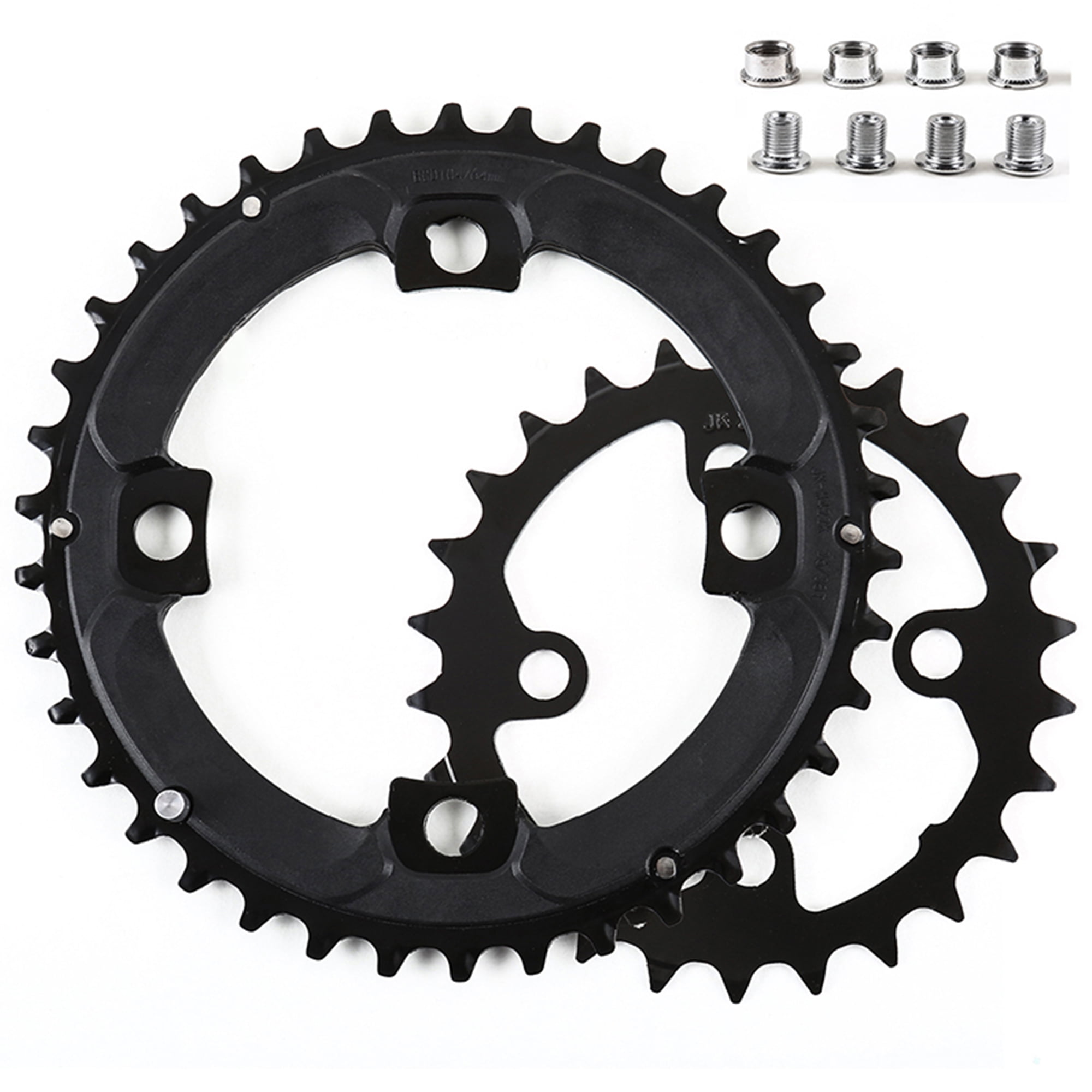 BUCKLOS 64/104 BCD Bike Chainring Set, Steel CNC Alloy Double/Triple MTB Chainring 22T 24T 26T ...