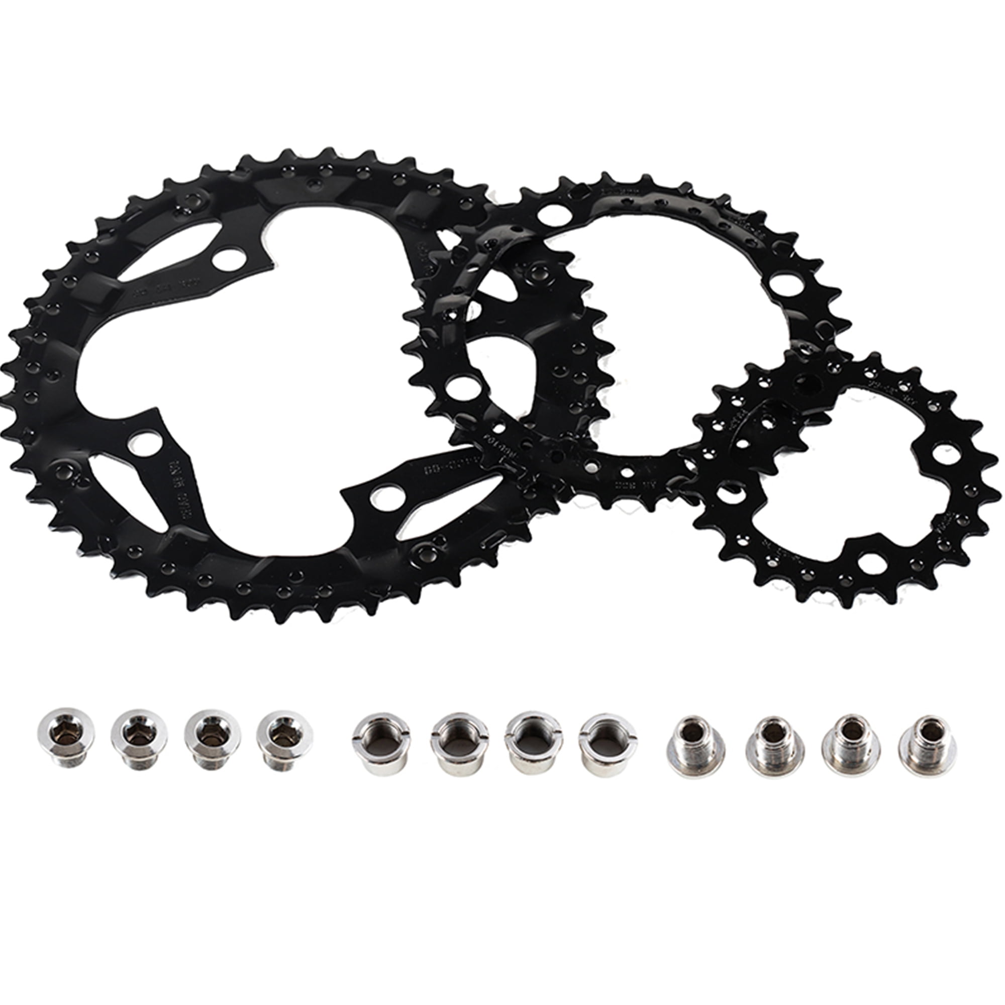 BUCKLOS 64/104 BCD Bike Chainring Set, Steel CNC Alloy Double/Triple MTB Chainring 22T 24T 26T ...