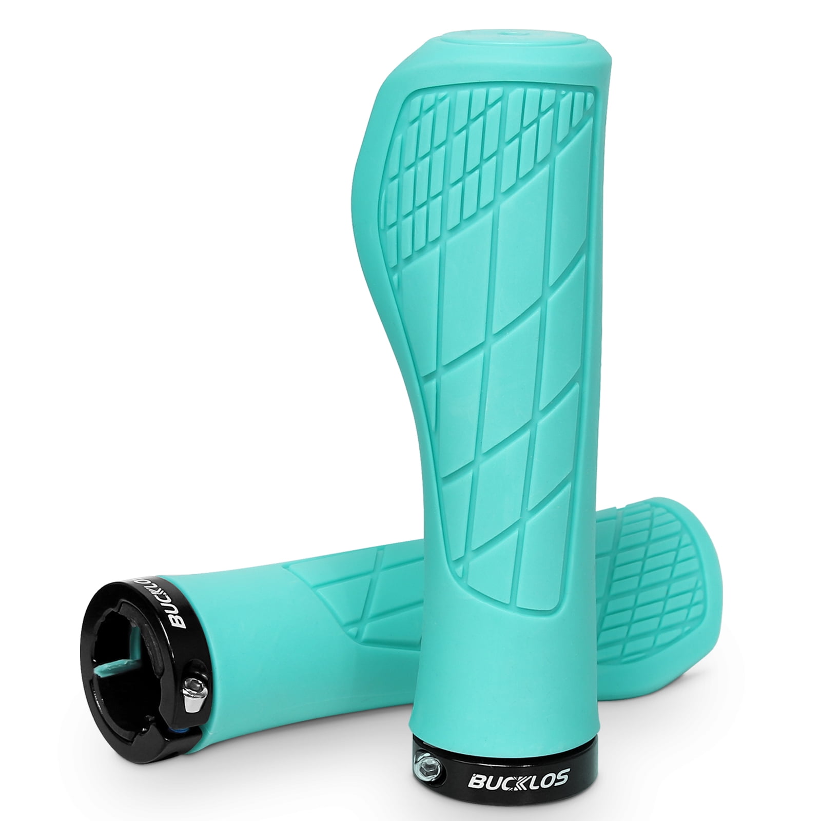 BUCKLOS Bicycle Handle Bar Grips Lock-on Handlebar Grip Silicone MTB ...