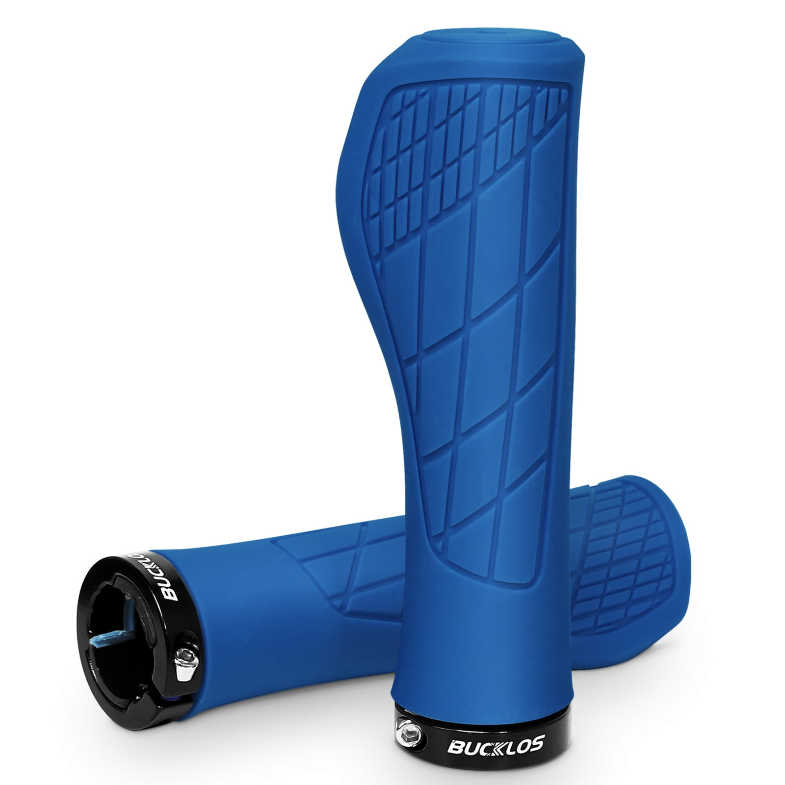 BUCKLOS Bicycle Handle Bar Grips Lock-on Handlebar Grip Silicone MTB ...