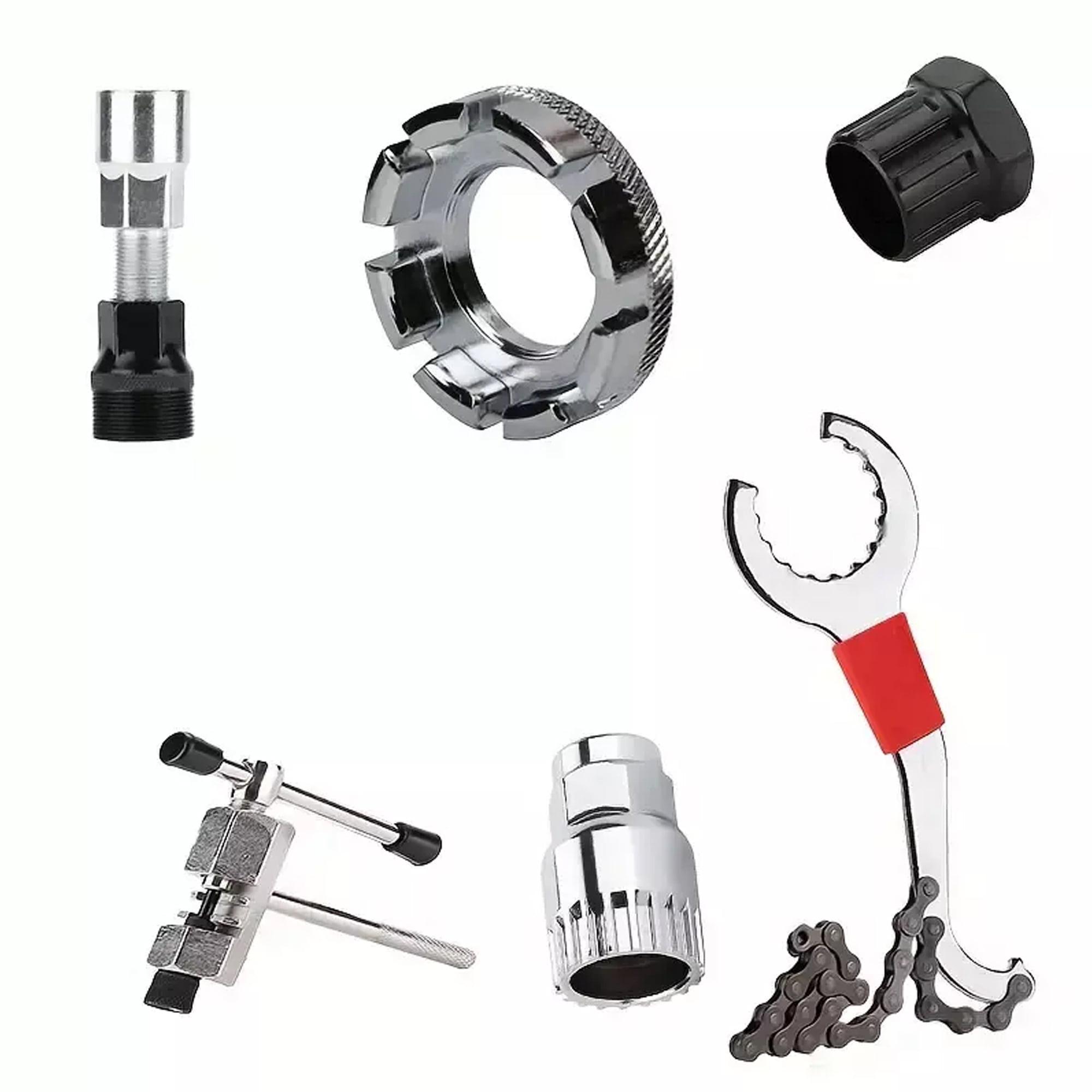 BUCKLOS Bicycle Repair Tool Kits Flywheel Removal Chain Breaker Cutter ...