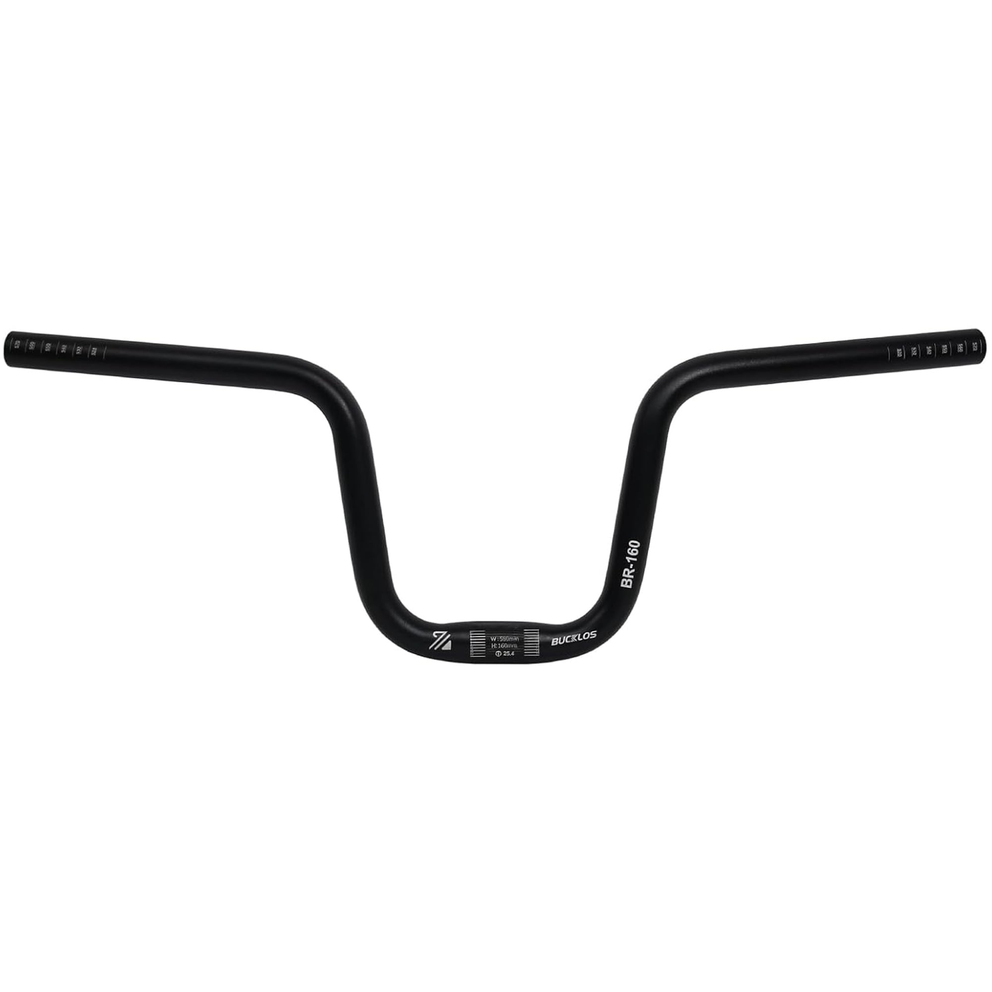 BUCKLOS Bike 25.4 High Riser 120mm/160mm Handlebars - Bicycle Aluminium ...