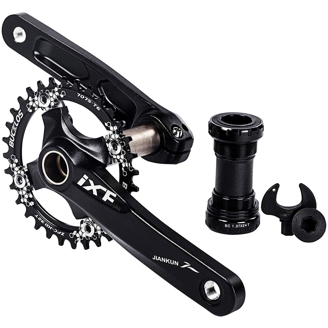 BUCKLOS Bike Crank Arm Set 104 BCD 32T 34T 36T 38T Mountain Bike 170mm ...