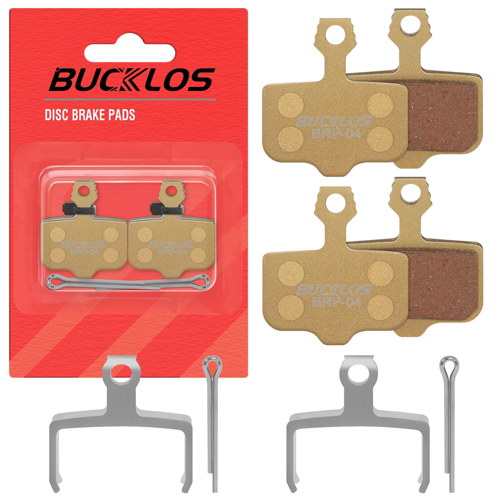 BUCKLOS Bike Disc Brake Pads-Bicycle Disk Brake Pads for Sram Avid Elixir E1 E3 E5 E7 E9 ER ER ...