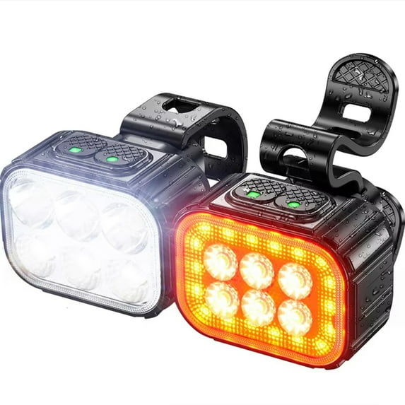 BUCKLOS Bike Lights Front and Rear Bicycle LED Lamps Flashlight ...