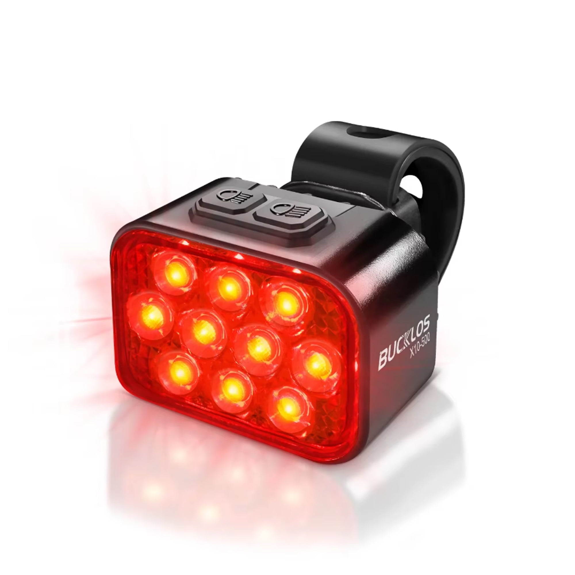 BUCKLOS Bike Lights Set,10 LED 8+9 Modes Rechargeable Bike Headlight ...