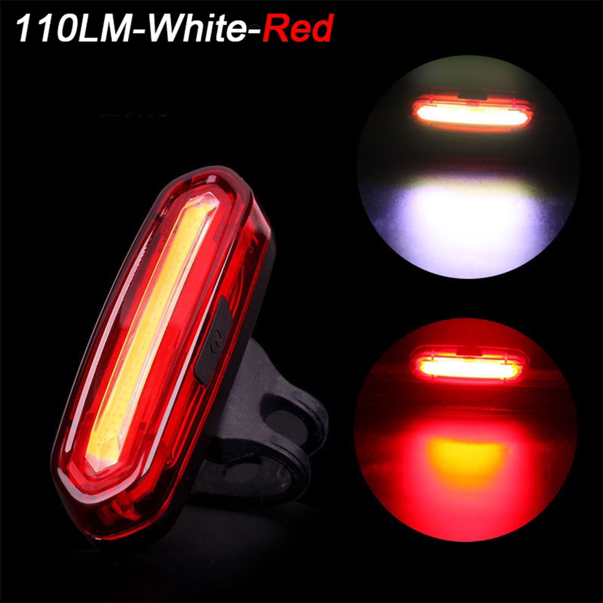 BUCKLOS Bike Taillight COB Bicycle Rear Light With 6 Modes USB ...