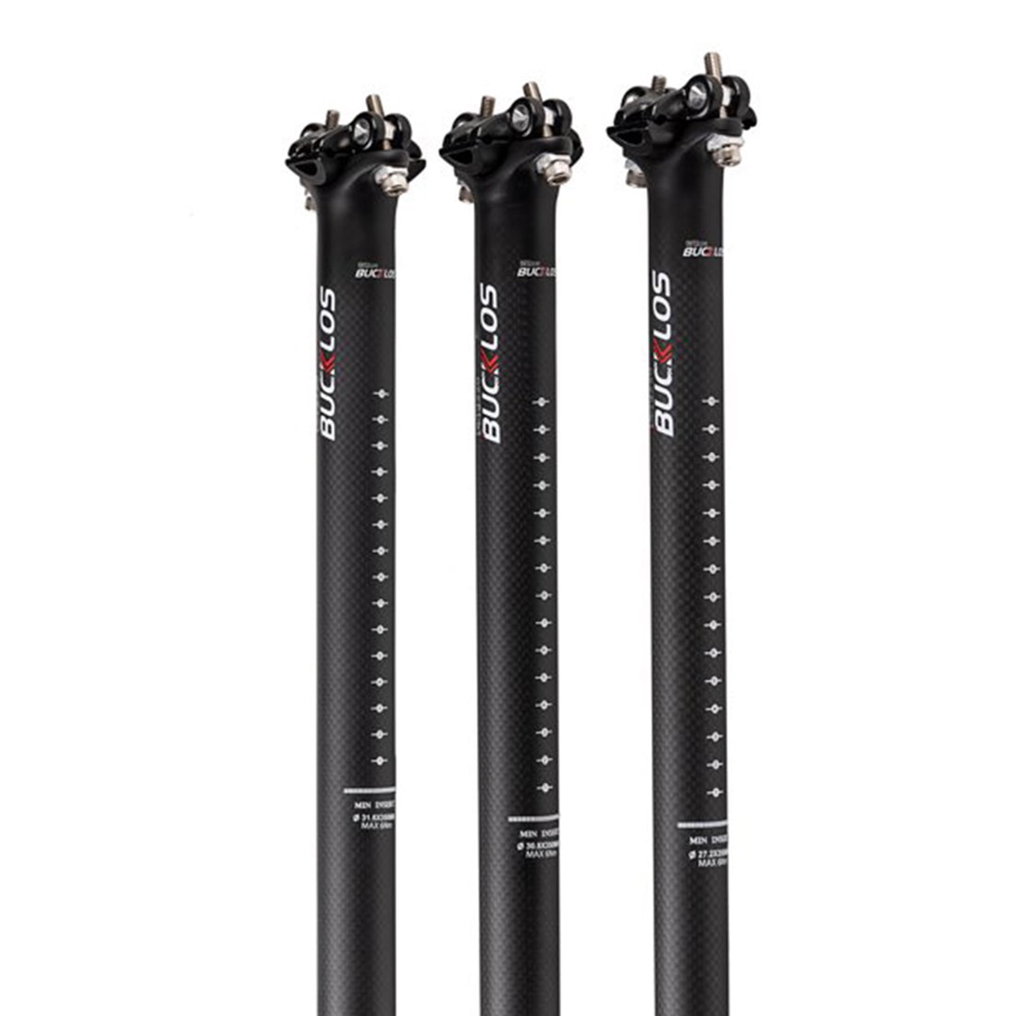 BUCKLOS Carbon Bike Seatpost 27.2 30.8 31.6 x 350mm 400mm, Mountain ...
