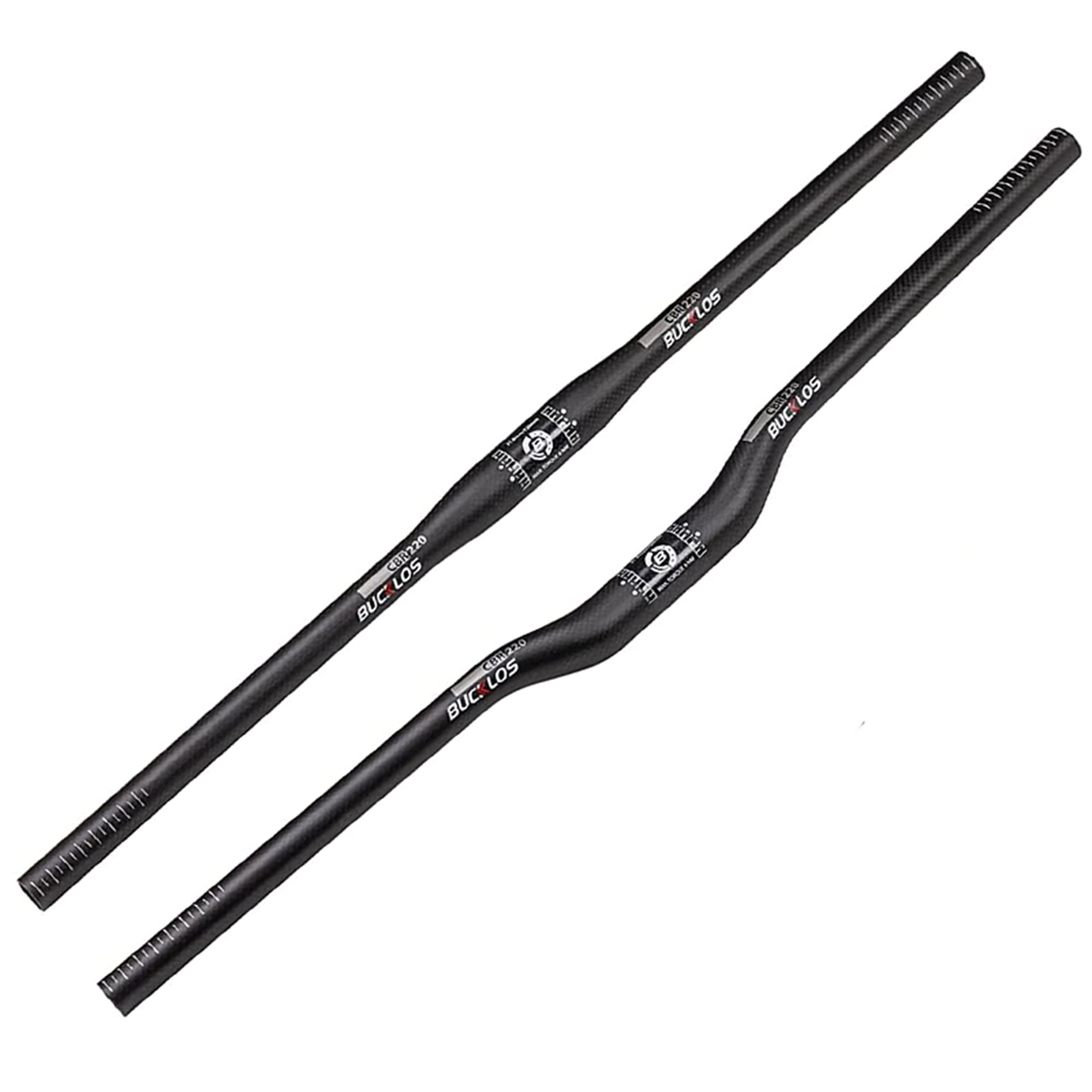 BUCKLOS Full Carbon Fiber MTB Handlebar 31.8/25.4mm Bicycle Handlebars ...