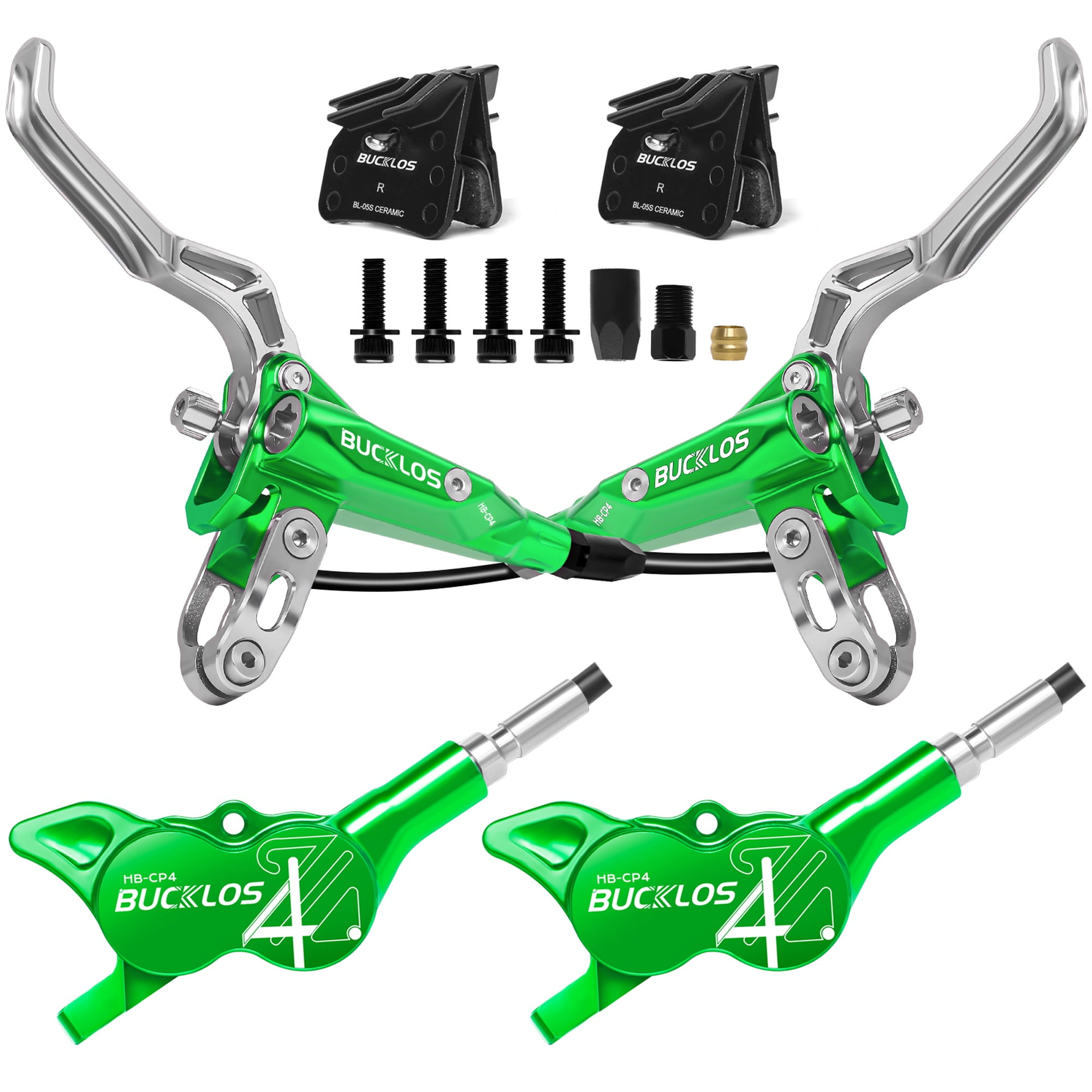 BUCKLOS HB-CP4 4 Pistons Hydraulic Disc Brake Front 33.46in and Rear 66 ...