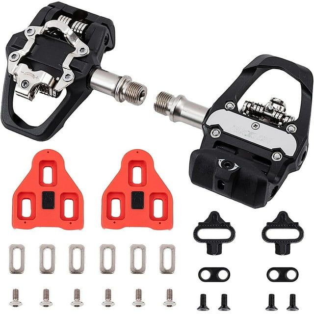 BUCKLOS Look Delta, SPD Bike Bicycle Pedals - Compatible with Peloton & Shimano SPD - 9/16 ...