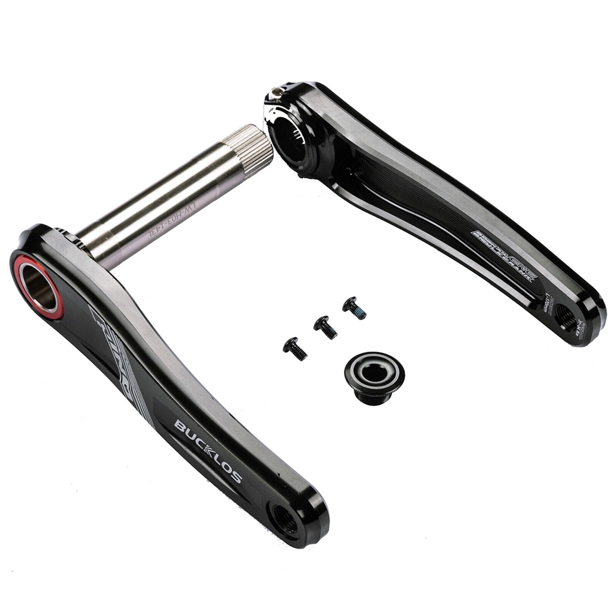 BUCKLOS MTB Crankset GXP Direct Mount Cransket 32/34/36/38T Chainring 170/175mm Crank Arm with ...