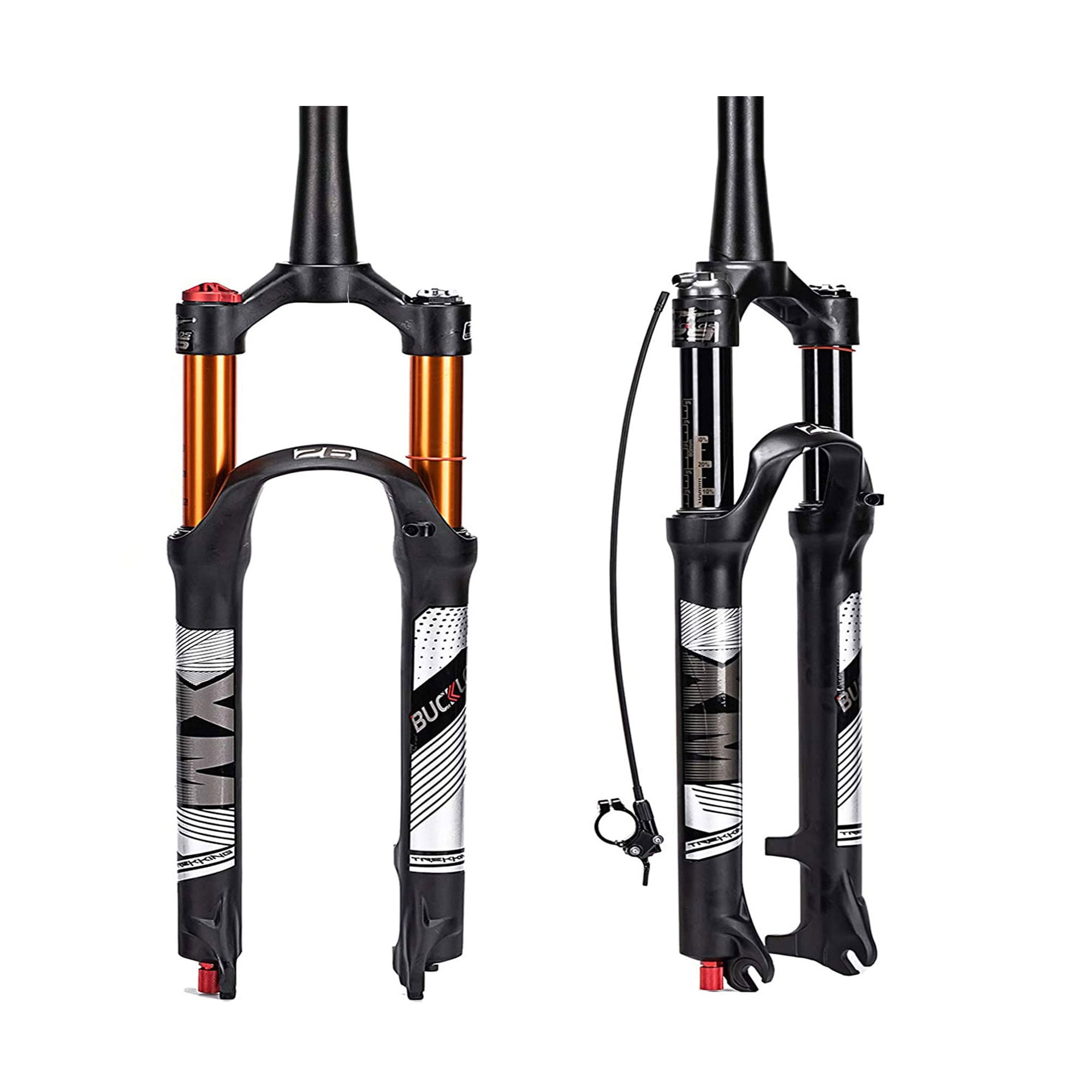 BUCKLOS MTB Tapered Air Suspension Fork 26/27.5/29" inch Ultralight ...