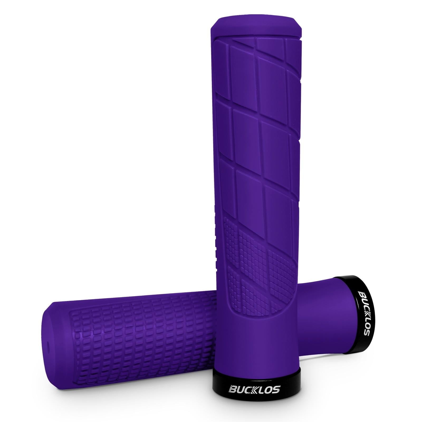 BUCKLOS Single Lock-On Mountain Bike Handlebar Grips, Purple - Walmart.com