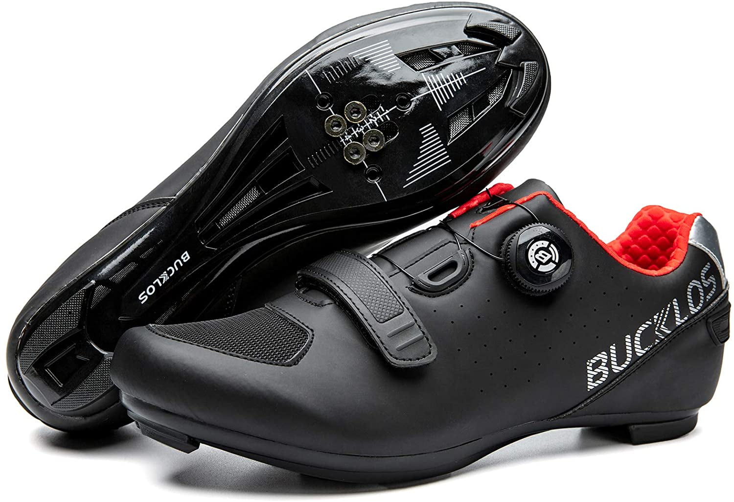 BUCKLOS Road Bike Shoes Compatible with Peloton, Mens Bike Shoes, Bike ...