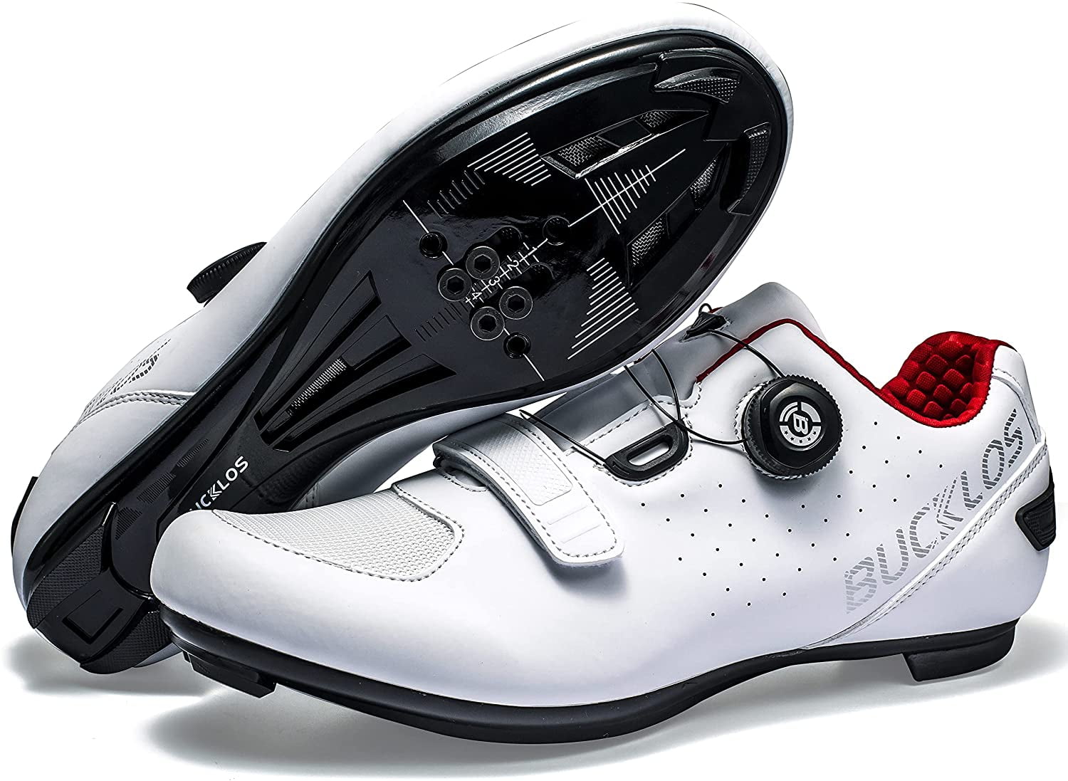 BUCKLOS Road Bike Shoes Compatible with Peloton, Mens Bike Shoes, Bike ...