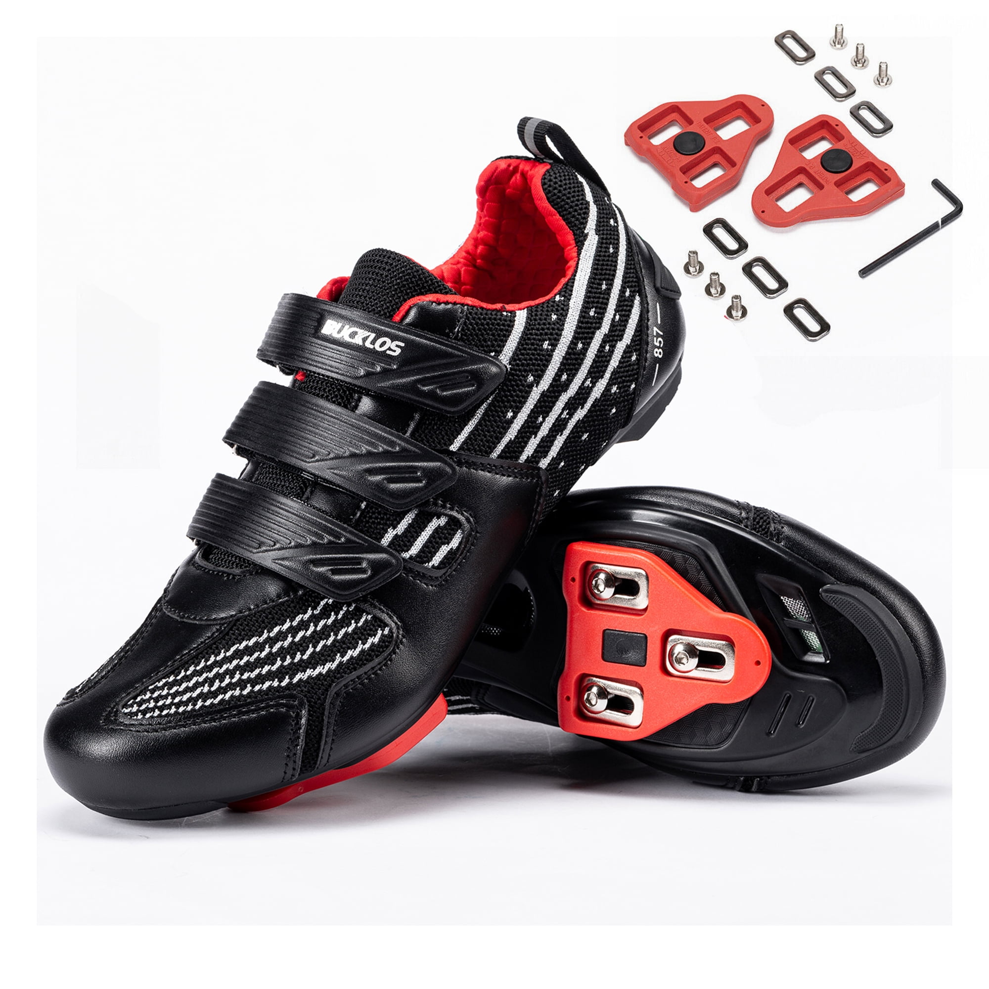 BUCKLOS Road Cycling Shoes With Peloton Indoor Pedal of Delta Outdoor ...