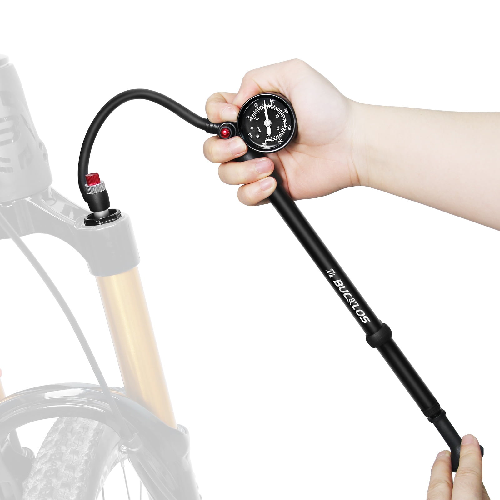 BUCKLOS Shock Pump Mountain Bike Suspension Pumps Air Fork Rear Shock ...