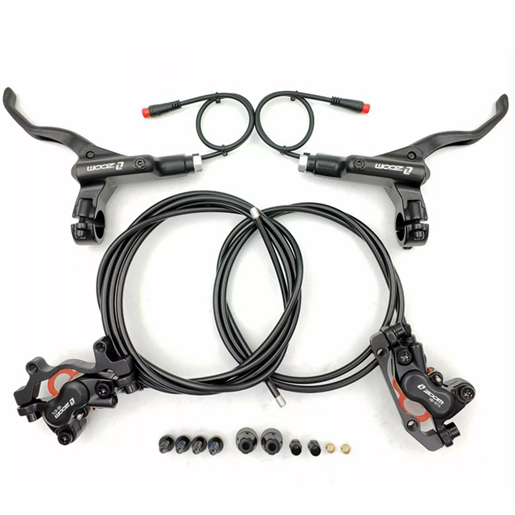 BUCKLOS Zoom H876E 2-PIN 4 Pistons Hydraulic Disc Brake Set E-Bike Electric Power Off Brake,Left ...