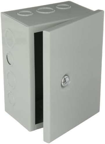 BUD Industries JBH-4956-KO Steel NEMA 1 Sheet Metal Box with Knockout ...