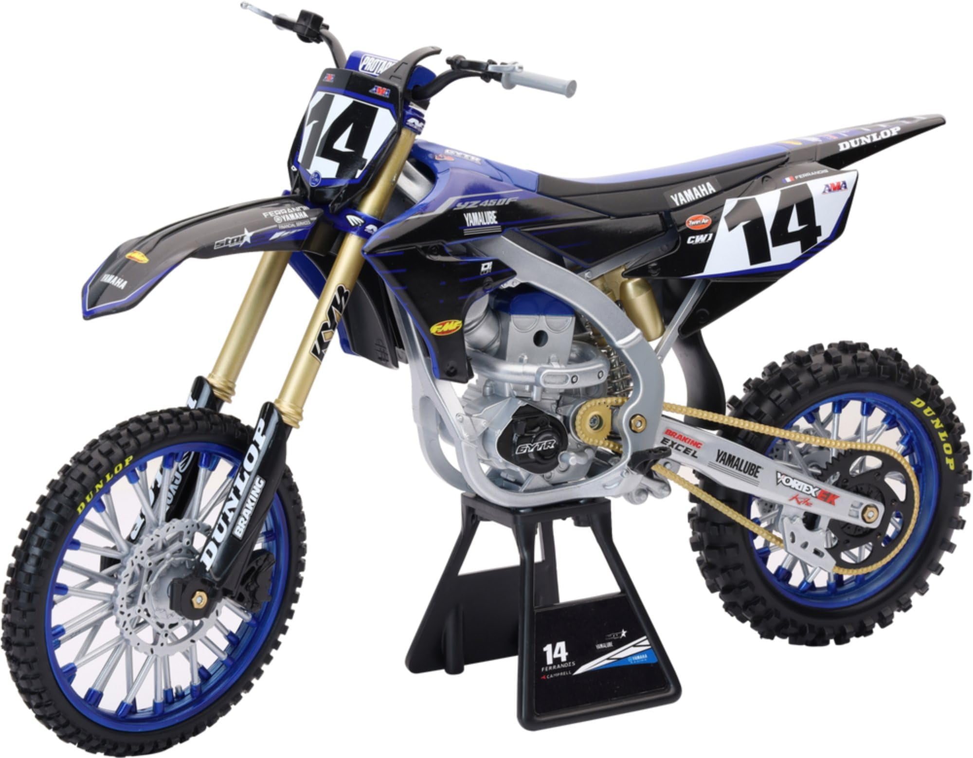 BUD RACING Miniature Moto 450 YZF Dylan FERRANDIS 1/6 NewRay - Walmart.com