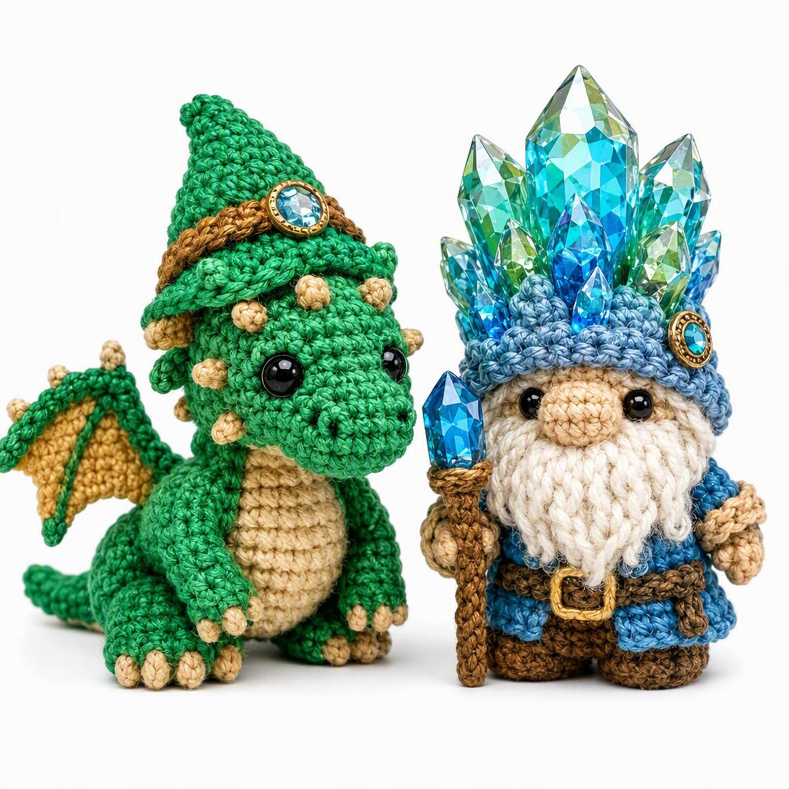 BUDAO00 Crochet Gnome Kit for Beginners, 9 Character DIY Amigurumi ...
