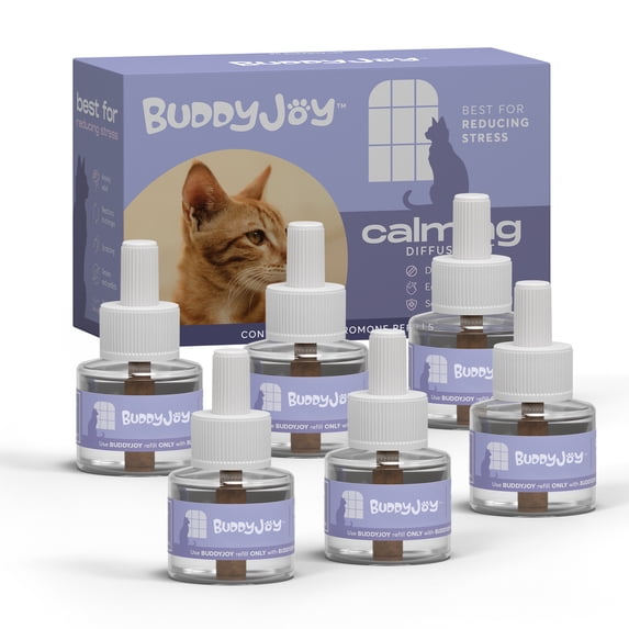 BUDDYJOY Cat Calming Diffuser Refills – Long-Lasting 30-Day Formula ...