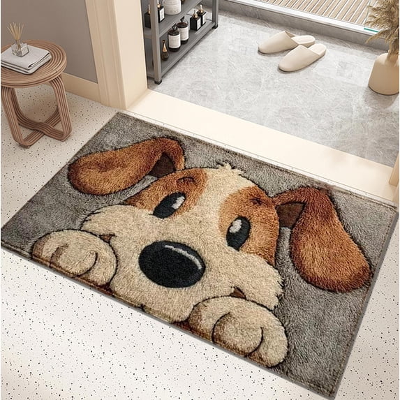 BUERCWS Cute Animal Bathroom Mat - Absorbent Fast-Dry Floor Rug for ...