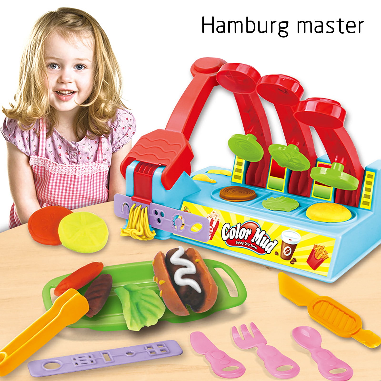 BUERCWS Hot Dog Hamburger Set, 10 Tool Set, Making Nutritious and ...
