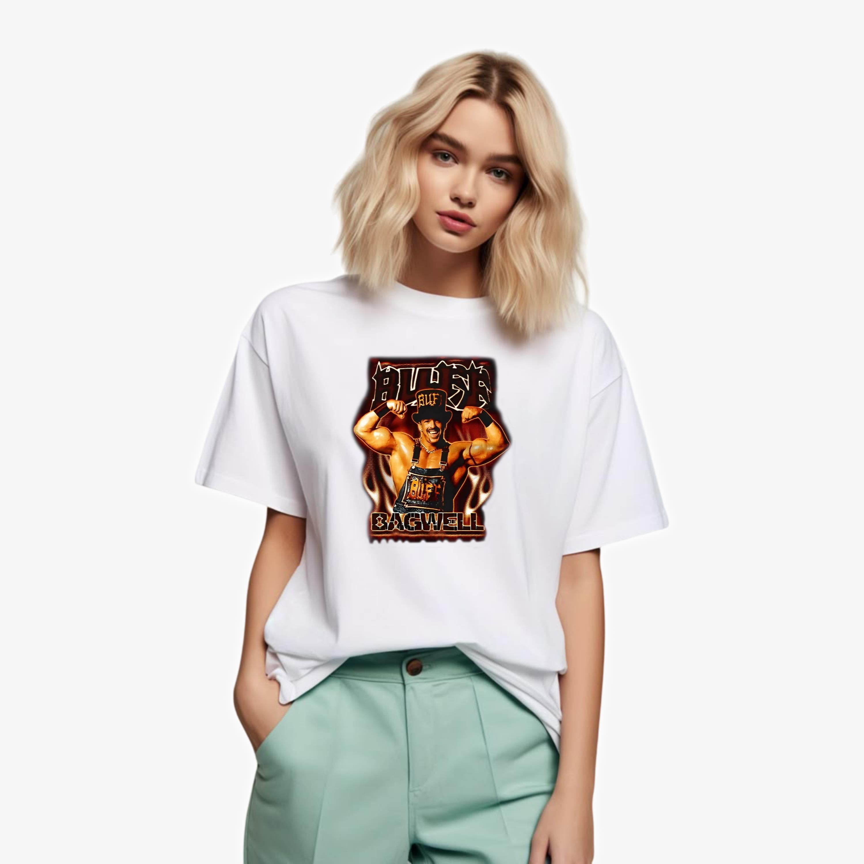 BUFF BAGWELL THE STUFF Unisex T-Shirt WCW Wrestling, for men & women ...