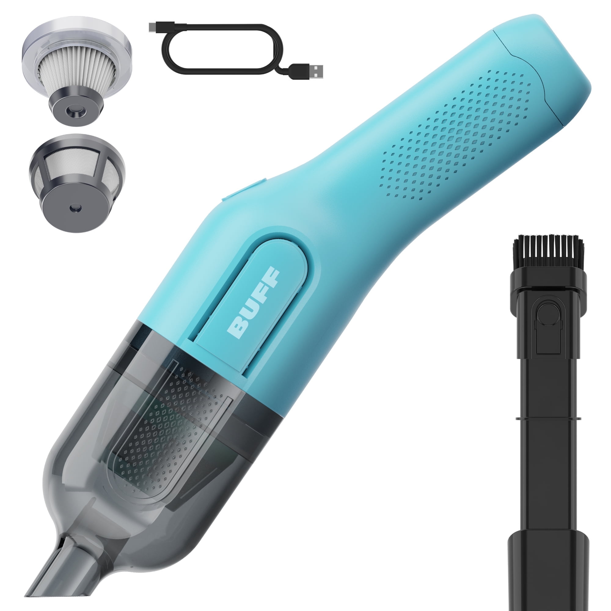 BUFF Lightweight Handheld Cordless Vacuum Cleaner w/ USB Charging ...