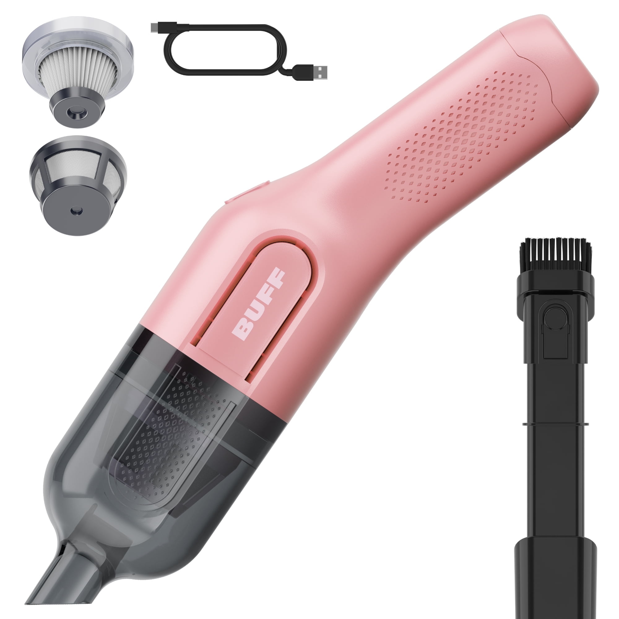 BUFF Lightweight Handheld Cordless Vacuum Cleaner w/ USB Charging ...