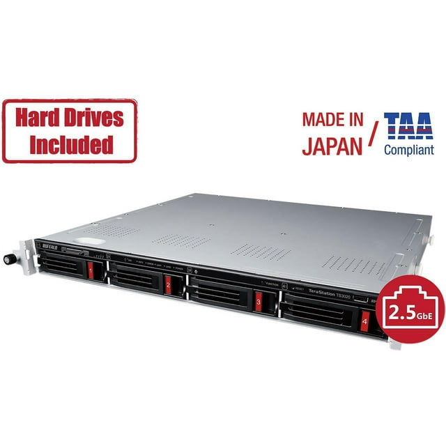 BUFFALO TeraStation TS3420RN3204 4-Bay NAS 32TB (4x8TB) with NAS-Grade ...