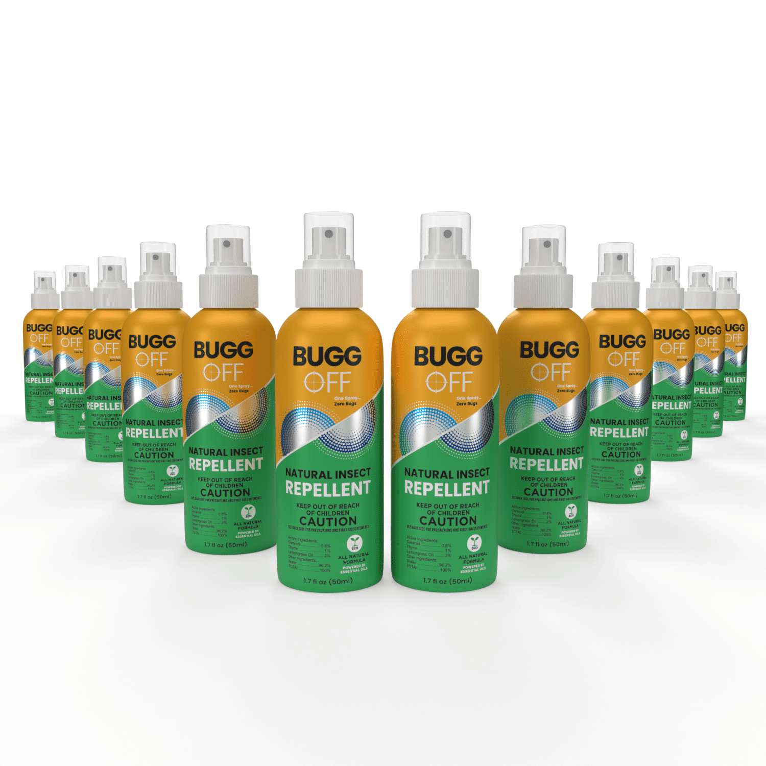 BUGGOFF Natrual Mosquito, Gnats & Tick Spray Repellent, Deet Free ...