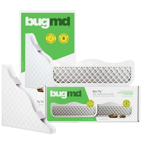 BugMD Barfly and Window Fly Trap Bundle - Window Fly Paper Trap for ...