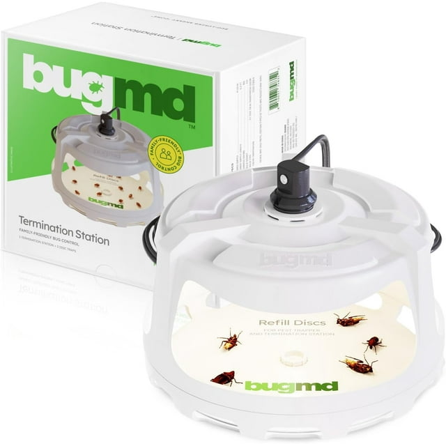 BUGMD Termination Station - Flea Trap, Roach Trap, Sticky Trap for Ants, Cockroaches, Ticks ...