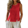 BUIGTTKLOP Cropped Tank Tops for Women Sleeveless Shirts Dressy Casual ...