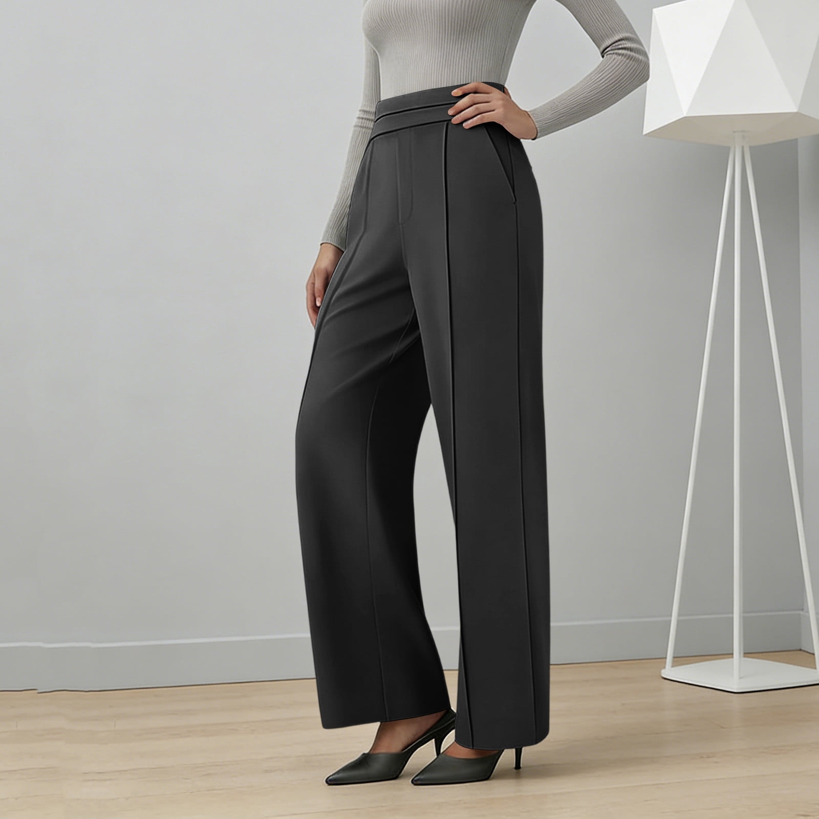BUIGTTKLOP Dress Pants for Women Business Casual Stretchy Work Pants ...